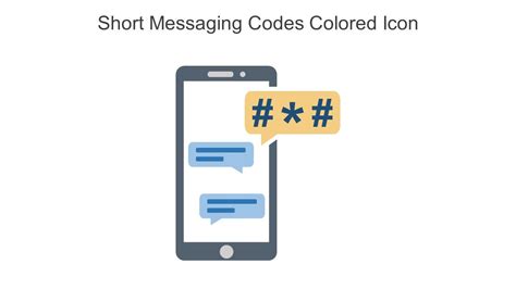 Short Messaging Codes Colored Icon In Powerpoint Pptx Png And Editable