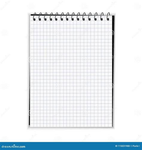 Realistic Spiral Blank Notebook Vector Stock Vector Illustration Of Memorandum Organiser