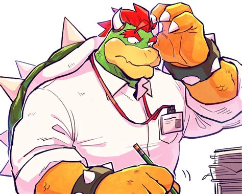Bowser Mario Drawn By Yowasabimechaoc Danbooru