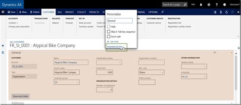 Dynamics Ax Tip How To Personalize Forms And Workspaces In New