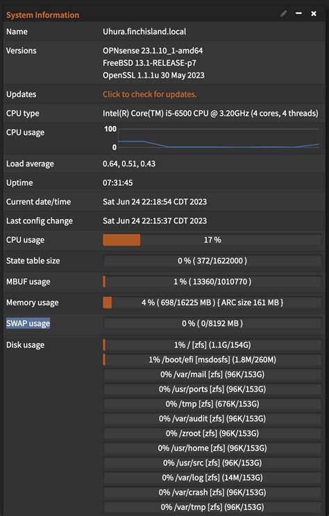 Opnsense Sata Ssd Swap And Other Ram Disks Networking