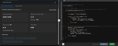 yashin ansari on linkedin problem2 geeksforgeeks java kadanesalgorithm