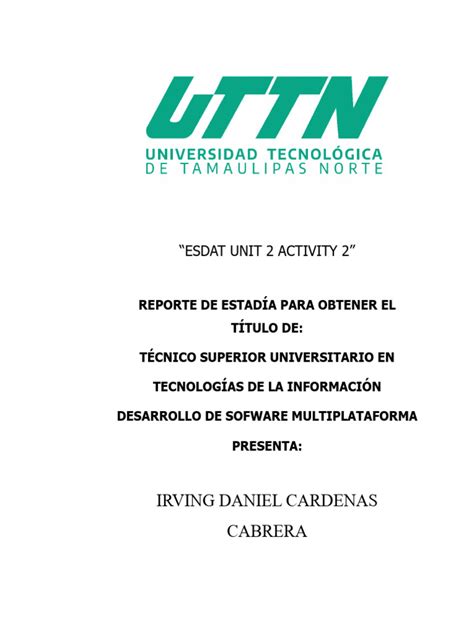 Esdat Unit 2 Activity 2 Pdf Discrete Mathematics Software Engineering