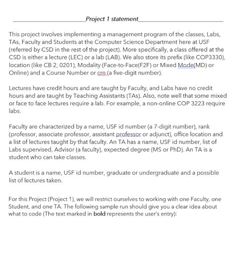 Solved Project 1 Statement This Project Involves