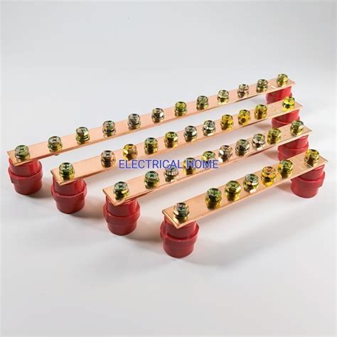 Jual Busbar Tembaga 20 X 3 X 300 Terminal Nol 10 Baut Shopee Indonesia