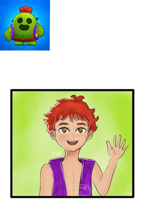 Brawl Stars Spike Fanart Dijital çizim Sanat Dijital sanat