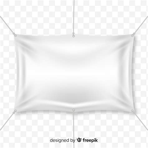 현실적인 섬유 배너 무료 벡터