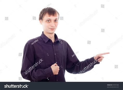 Funny Nerd Man Pointing Isolated On Stock Photo Shutterstock