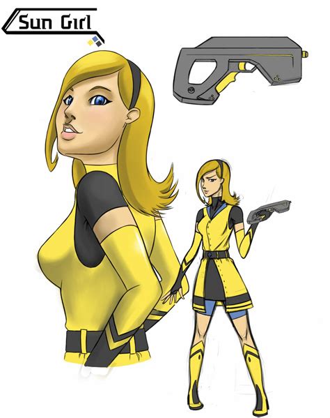 Public Domain Redesign 18 Sun Girl Artist Show Off Comic Vine