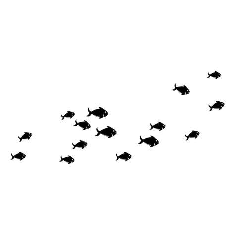 추상 물고기 배경 템플릿 벡터 일러스트 레이 션의 집합 프리미엄 벡터