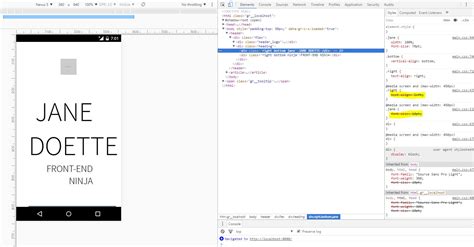Html Media Queries Are Not Being Applied Stack Overflow