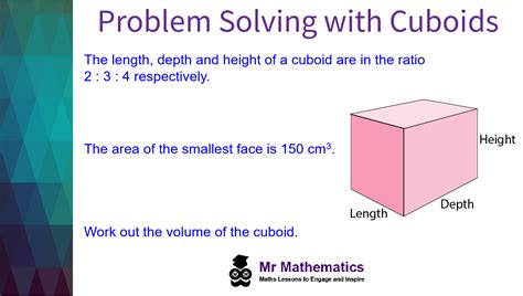 Problem Solving With Cuboids Mr