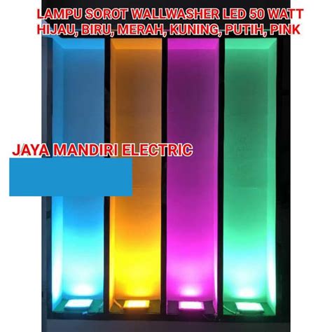 Jual Lampu Sorot Led Wallwasher Led Watt Wall Washer Watt W Shopee Indonesia