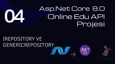4 Aspnet Core 80 Web Api Onlineedu Projesi Irepository Ve