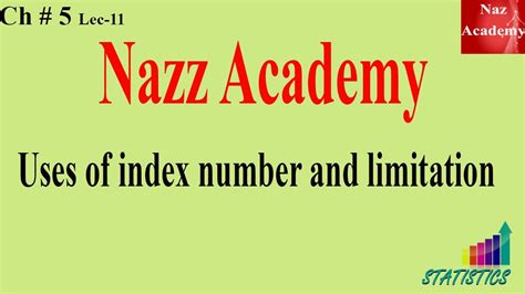Uses Of Index Number And Limitation Bsc Statistics Ch 5 Lec 11 Youtube