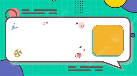 กล่องโต้ตอบกล่องข้อความกรอบเรขาคณิตที่เรียบง่าย ดาวน์โหลดพื้นหลัง Powerpoint ฟรี Slidesdocs