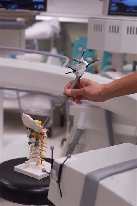 Surgical Pointer And Part Of Fluoroscope With Attached 3d Marker