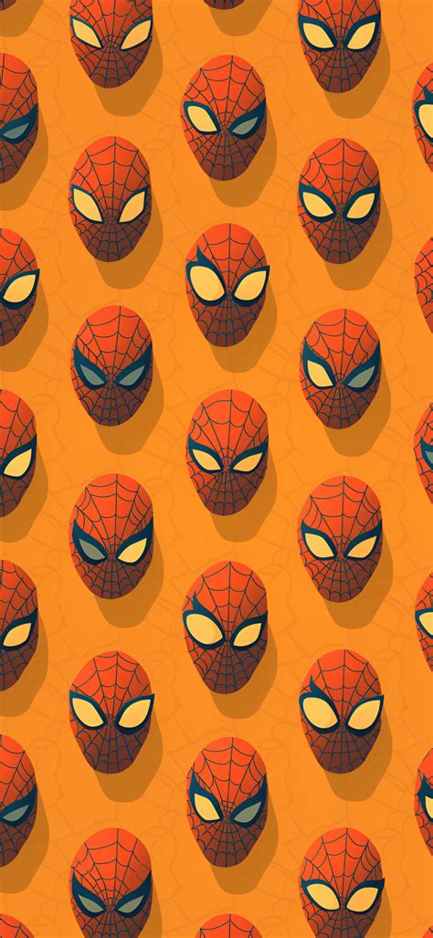 Spider Man Orange Infused Pattern Wallpapers Marvel Wallpapers