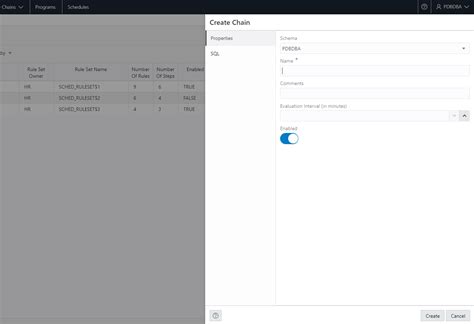 Dbmsscheduler Support In Sql Developer Web Overview