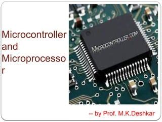 Overview Of Microcontroller And Microprocessor PDF Operating Systems Computer Software And