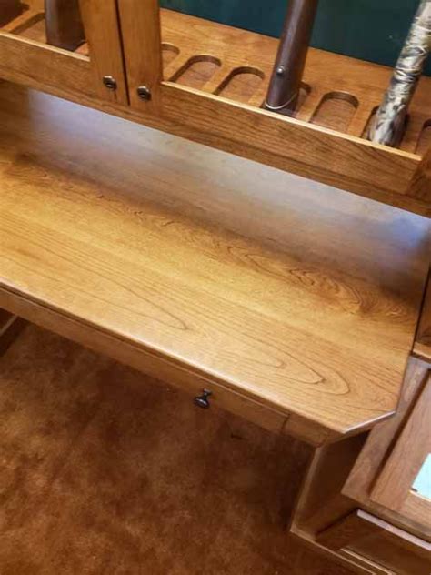 Amish Custom Gun Cabinet With Safe Amish Custom Gun Cabinets