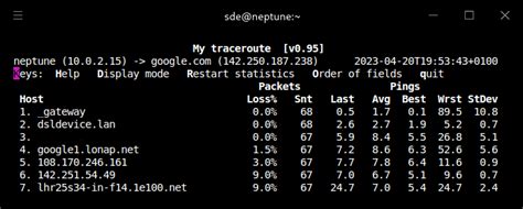 Mtr Network Diagnostic Tool Linuxlinks