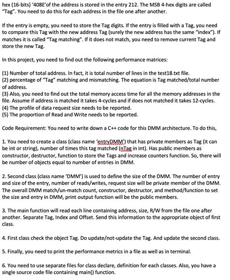 Solved In This Project You Need To Write Down A C Code To Chegg Com