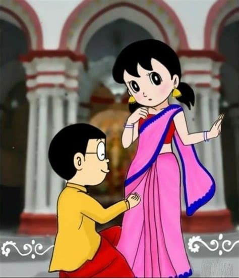 Nobita Nobi Shizuka Minamoto Animation Doraemon Wedding Png Free