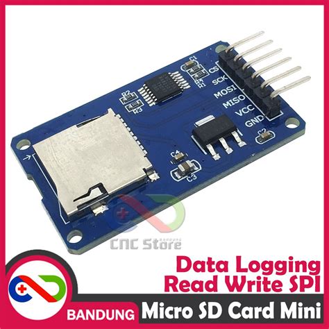 Jual MICRO SD CARD MINI TF READER SLOT READ WRITE SPI MODULE Shopee Indonesia
