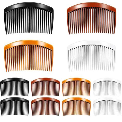 Clear Plastic Hair Combs Pack Of 4 Clear Plastic Side Hair Combs