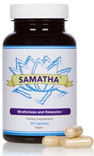Samatha Natural Stress Relief And Anti Anxiety Supplement For Mood Relaxation Calming Stress