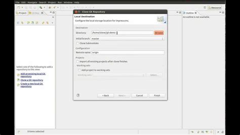cloning a git repository in eclipse youtube