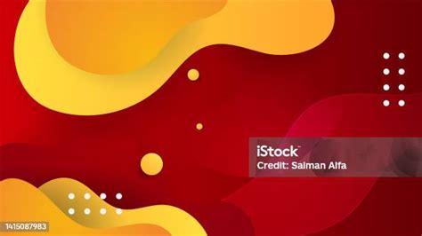 추상적으로 주황색과 노란색 색상 구성이있는 빨간색 배경 선과 원 점의 조합이있는 추상적 인 배경을 광고 배너 판매 배너 템플릿 등에 사용할 수 있습니다 0명에 대한 스톡