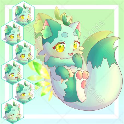 表情差分6種森の妖精ケモノ スキマ イラスト依頼キャラ販売ならSKIMA