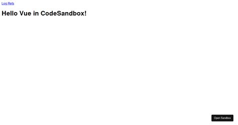 Simple Refs Codesandbox