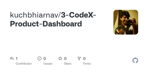 Github Kuchbhiarnav Codex Product Dashboard
