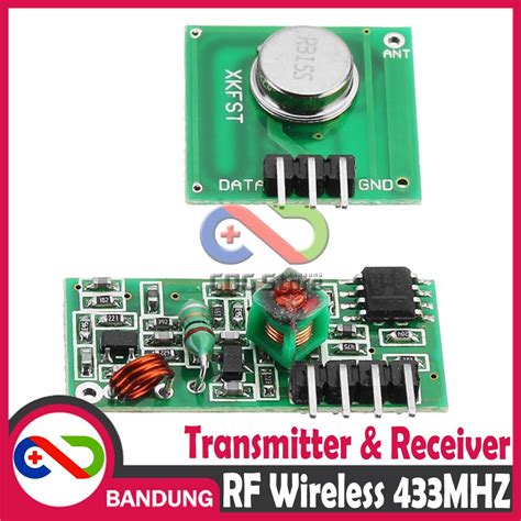 Jual 433mhz Rf Wireless Transmitter And Receiver Pair Module Shopee Indonesia