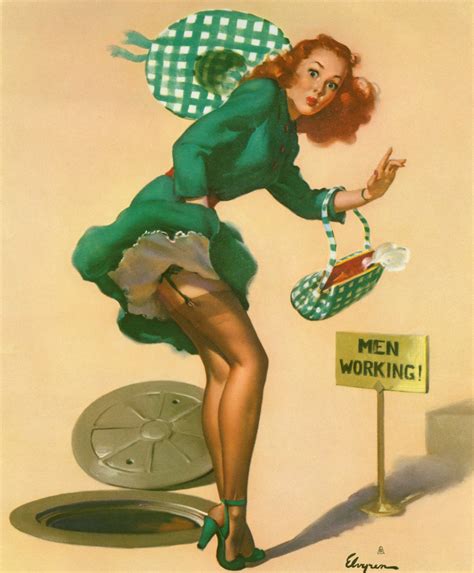 The American Pin Up Gil Elvgren Did Someone Whistle 1947