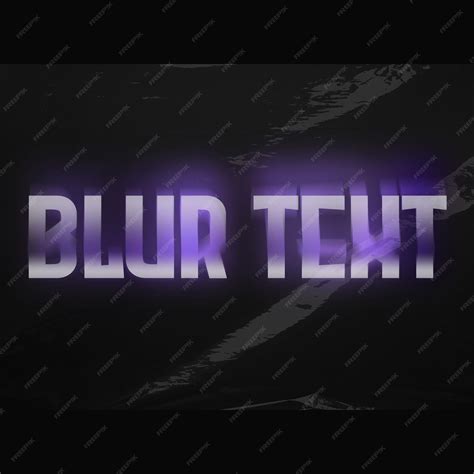 Premium Psd Blur Text Effect Template Premium Psd Blur Text Effect Template