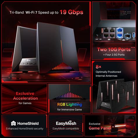 Archer Ge Be Tri Band Wi Fi Gaming Router Tp Link