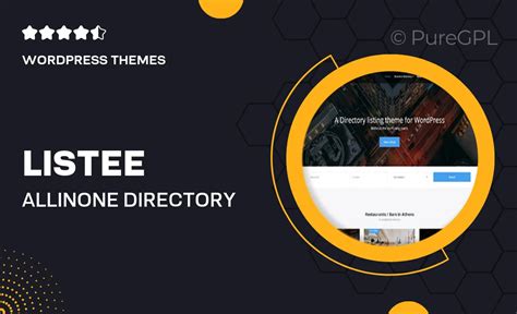 Listee All In One Directory Listing WordPress Theme