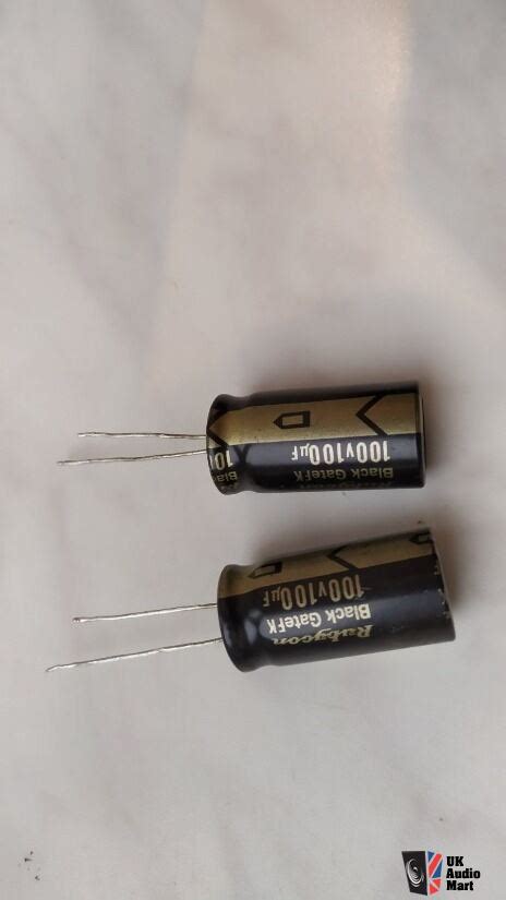Rubycon Black Gate Capacitor Fk 100v 100uf One Pair 2pcs Photo 2491337 Uk Audio Mart