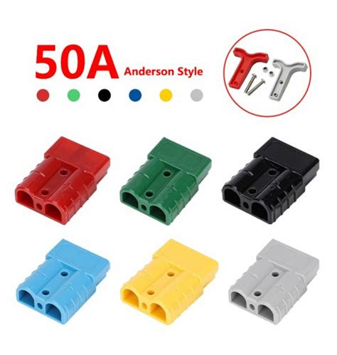 앤더슨 스타일 플러그 퀵 플러그 배터리 충전 커넥터 전원 오토바이 태양광 캐러밴 소켓 어댑터 액세서리 티몬