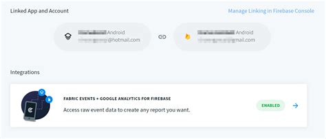 Android Firebase And Fabric Integration No Detectable Fabric Event In Firebase Stack Overflow