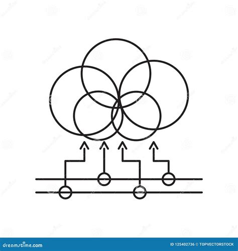 Cloud Computing Icon Vector Isolated On White Background Cloud Stock