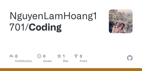 Github Nguyenlamhoang1701coding