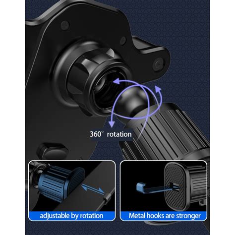 Стойка за телефон за кола Универсална Черна Emagbg