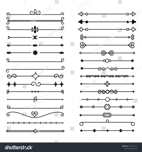 Separator Line Stock Vectors Images Vector Art Shutterstock