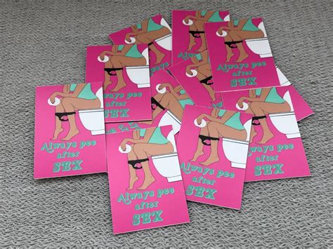 Always Pee After Sex Sexual Health Sex Ed Sticker Etsy