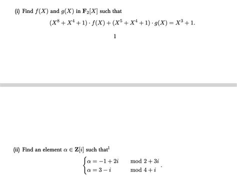 Solved I Find F X And G X In F2 X Such Chegg Com